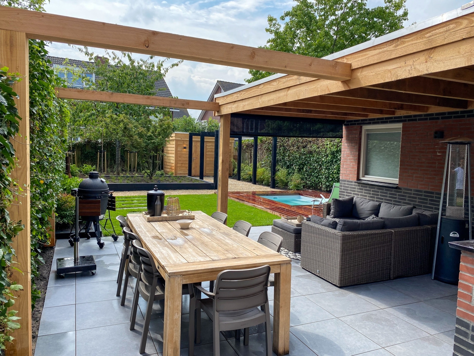 Pergola Over Patio PERGOLUX Pergola Aluminium Pergola With Roof